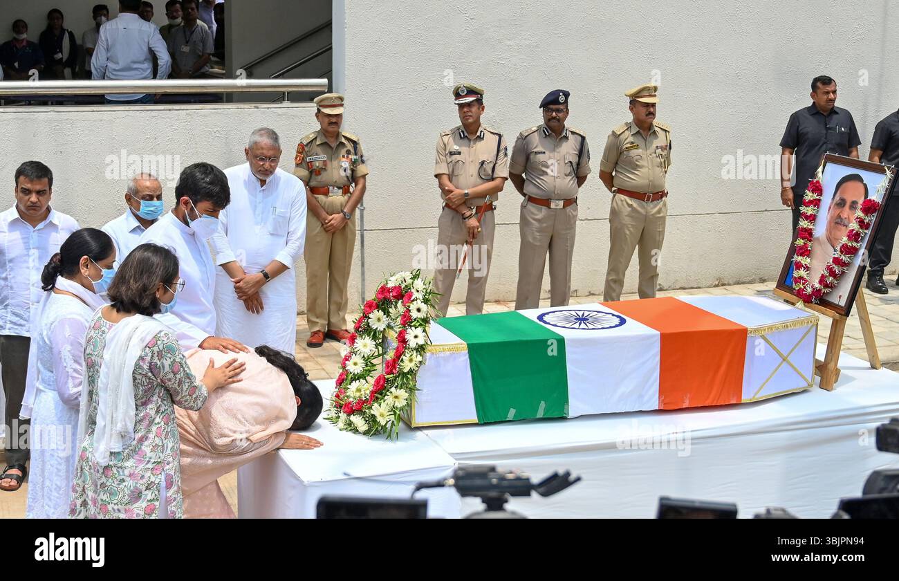 AHMEDABAD, INDIA - JUNE 16: Anjali Rupani, the wife of former Gujarat ...