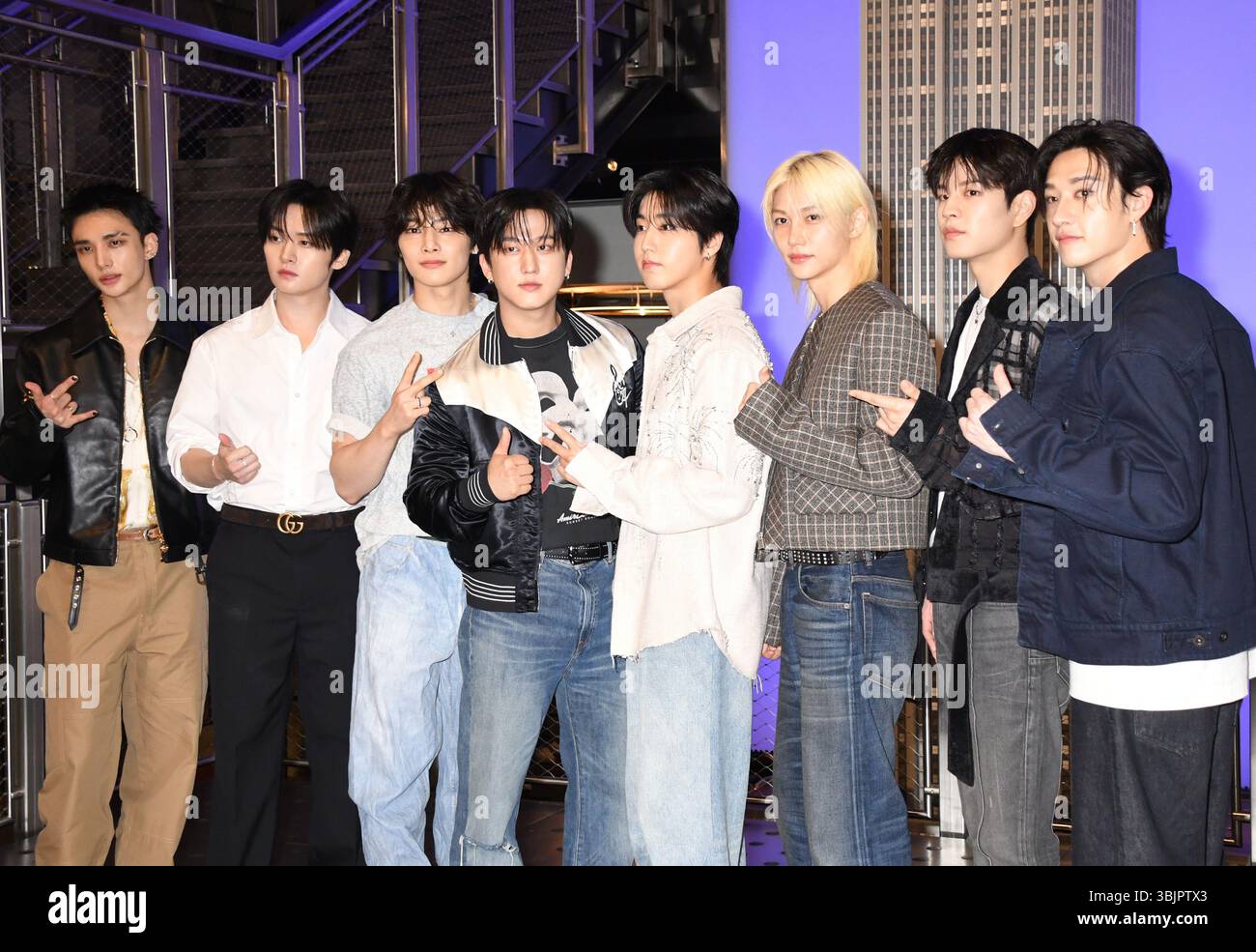 New York, NY, USA. 16th June, 2025. Stray Kids light The Empire State ...