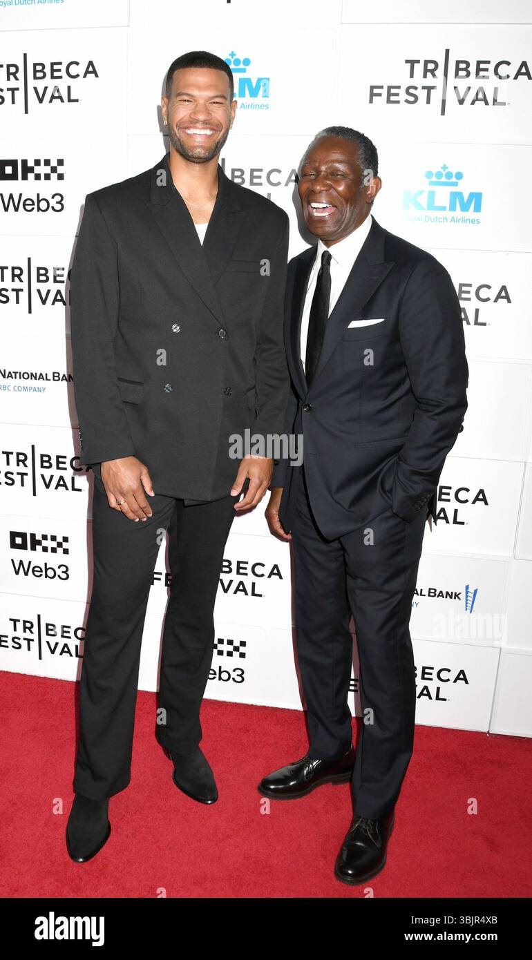 Ny. 12th June, 2025. Sullivan Jones, John Douglas Thompson at arrivals ...