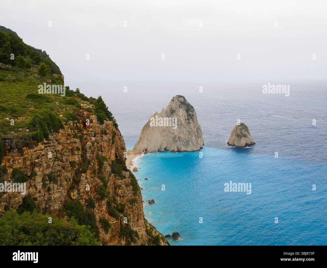 Top-down view of Mizithres rock formations on Zakynthos island, Greece ...
