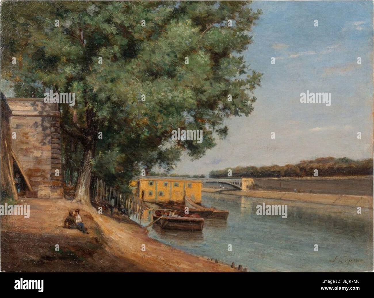 La Seine au Pont de Sully Stock Photo - Alamy