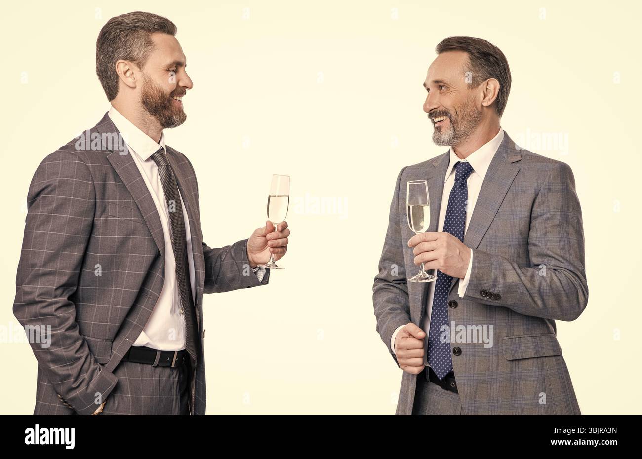 businessmen dealing isolated on white. celebrate business partnership ...