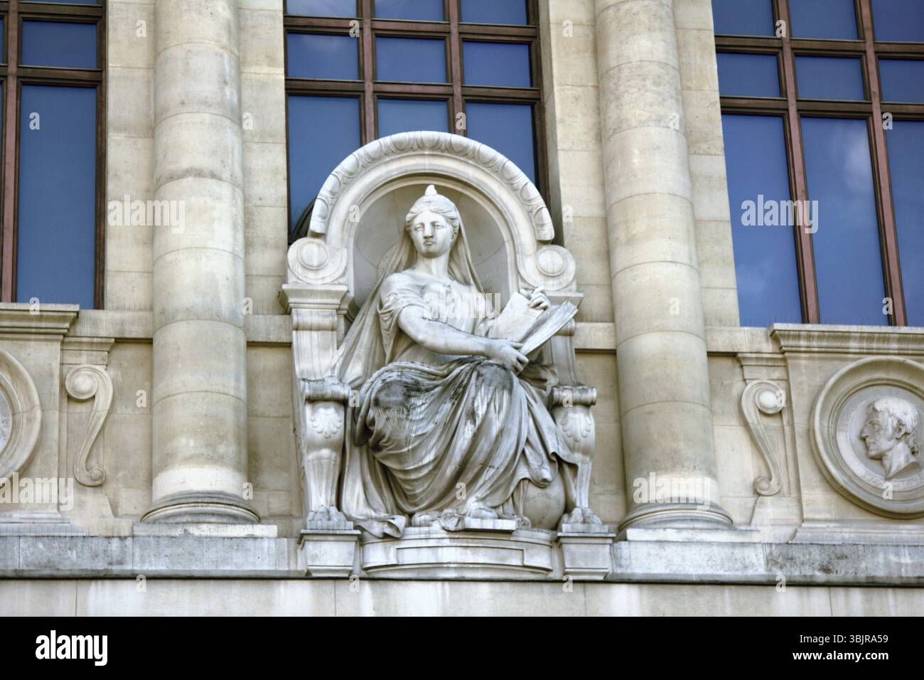 Ancient bas-reliefs on the Windows and walls of historical buildings ...