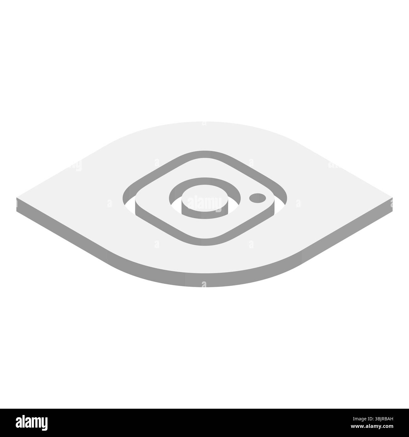 Instagram social media app icon. 3D isometric vector illustration Stock ...