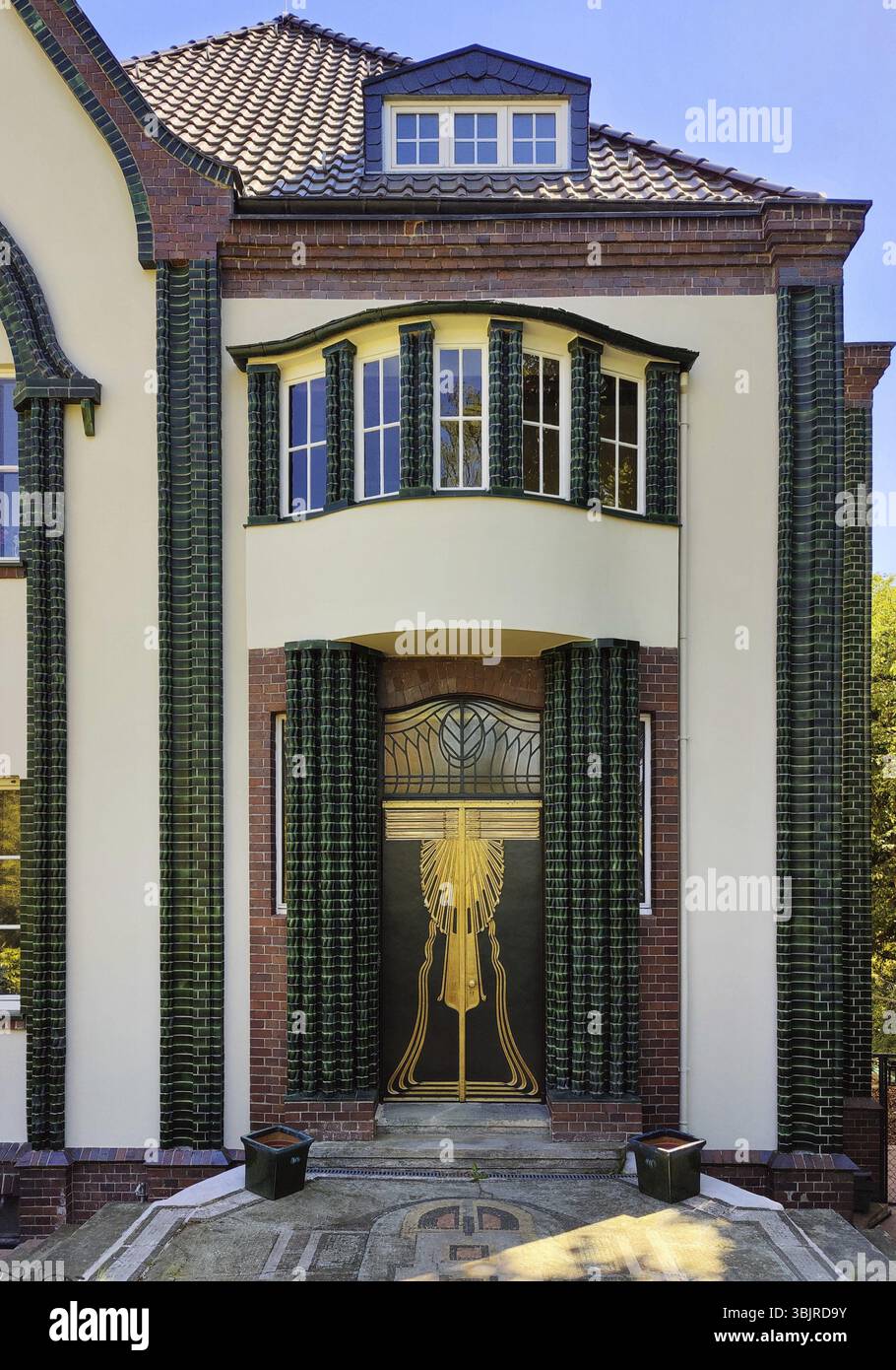 Entrance to the Behrens House by Peter Behrens, Mathildenhoehe, UNESCO ...