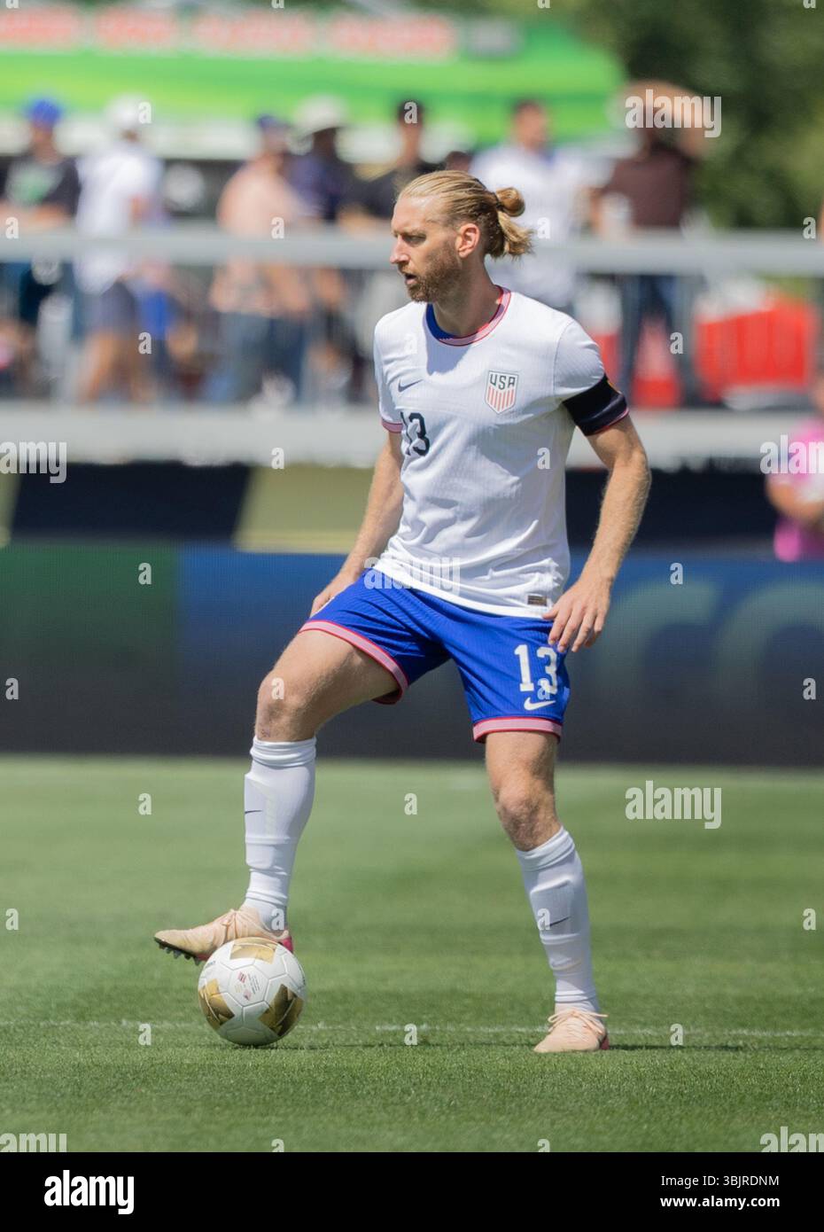 San Jose, United States. 15th June, 2025. Tim Ream #13 of the United ...