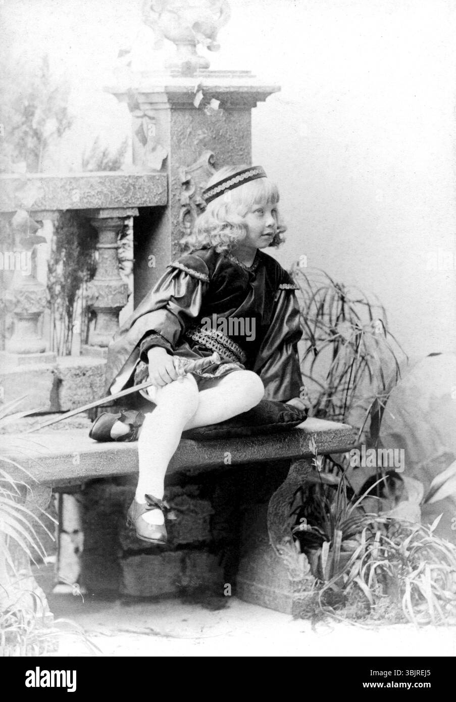 Child in costume Black and White Stock Photos & Images - Alamy