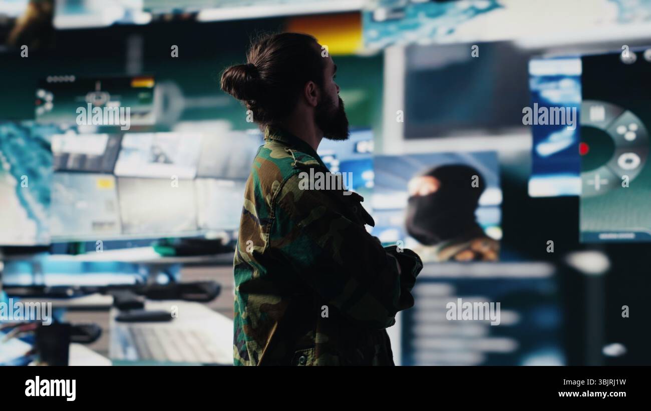 Soldier working ai intelligence hi-res stock photography and images - Alamy