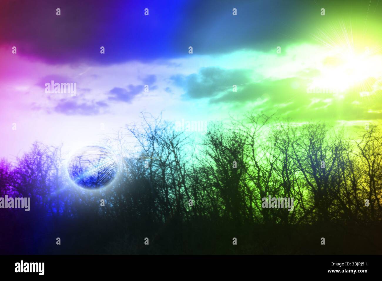 Science fiction (fantasy, topology of space-time), wormhole Stock Photo ...