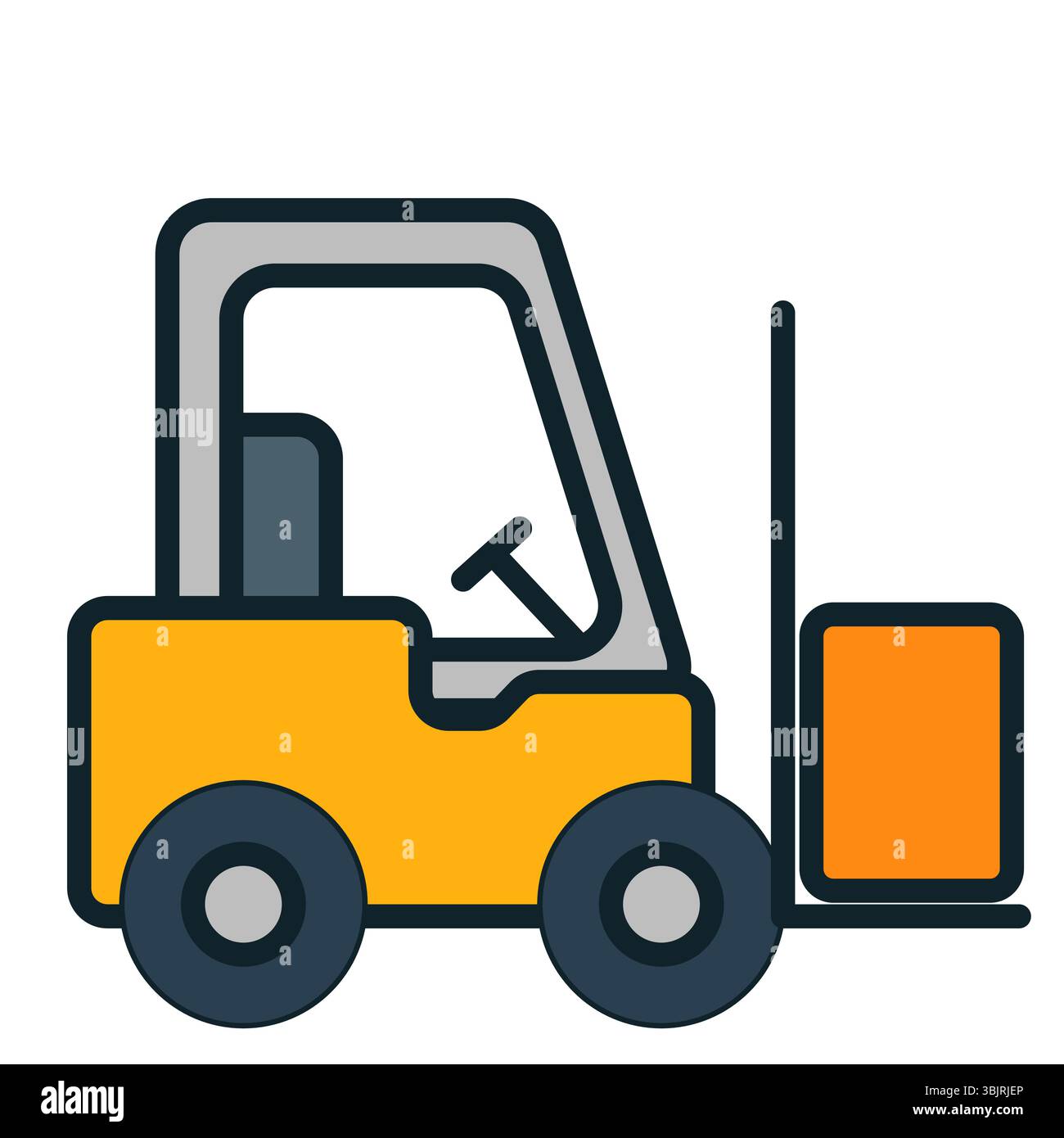 Boxes in warehouse Cut Out Stock Images & Pictures - Alamy