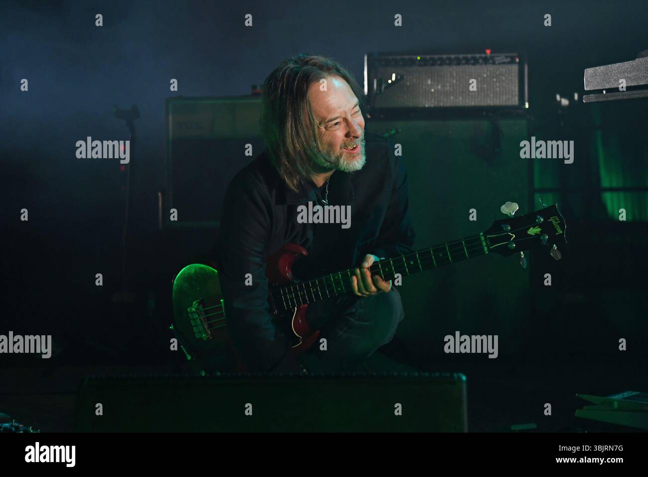 LONDON, ENGLAND - MARCH 10: Thom Yorke of ‘The Smile’ performing at ...