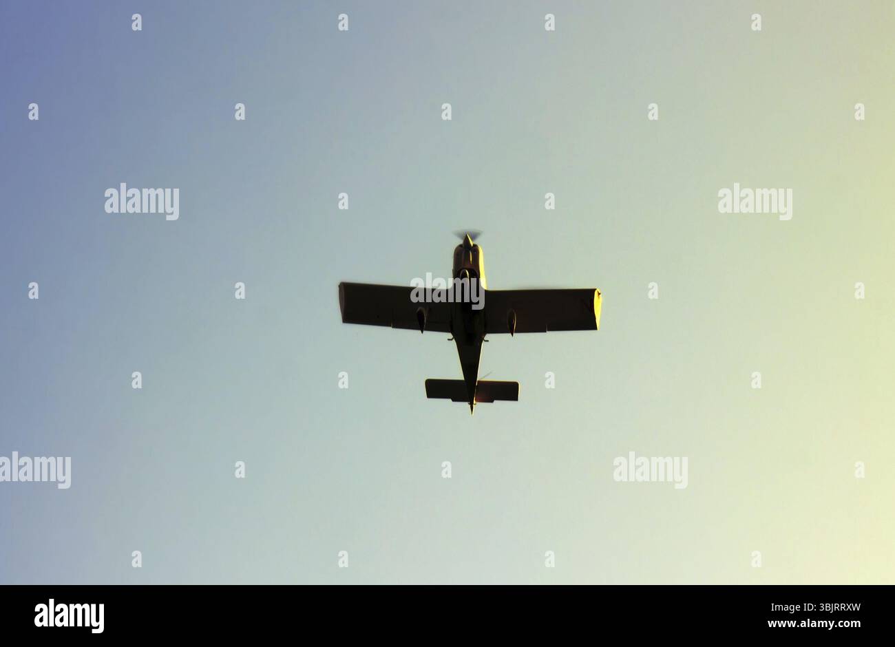 Kind of sports aircraft single screw with massive wings and changing ...