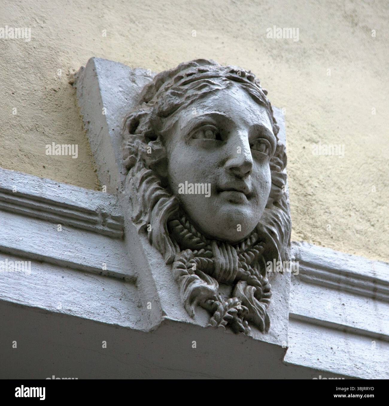 The glyptic, medallions on the buildings for decoration, masverk ...