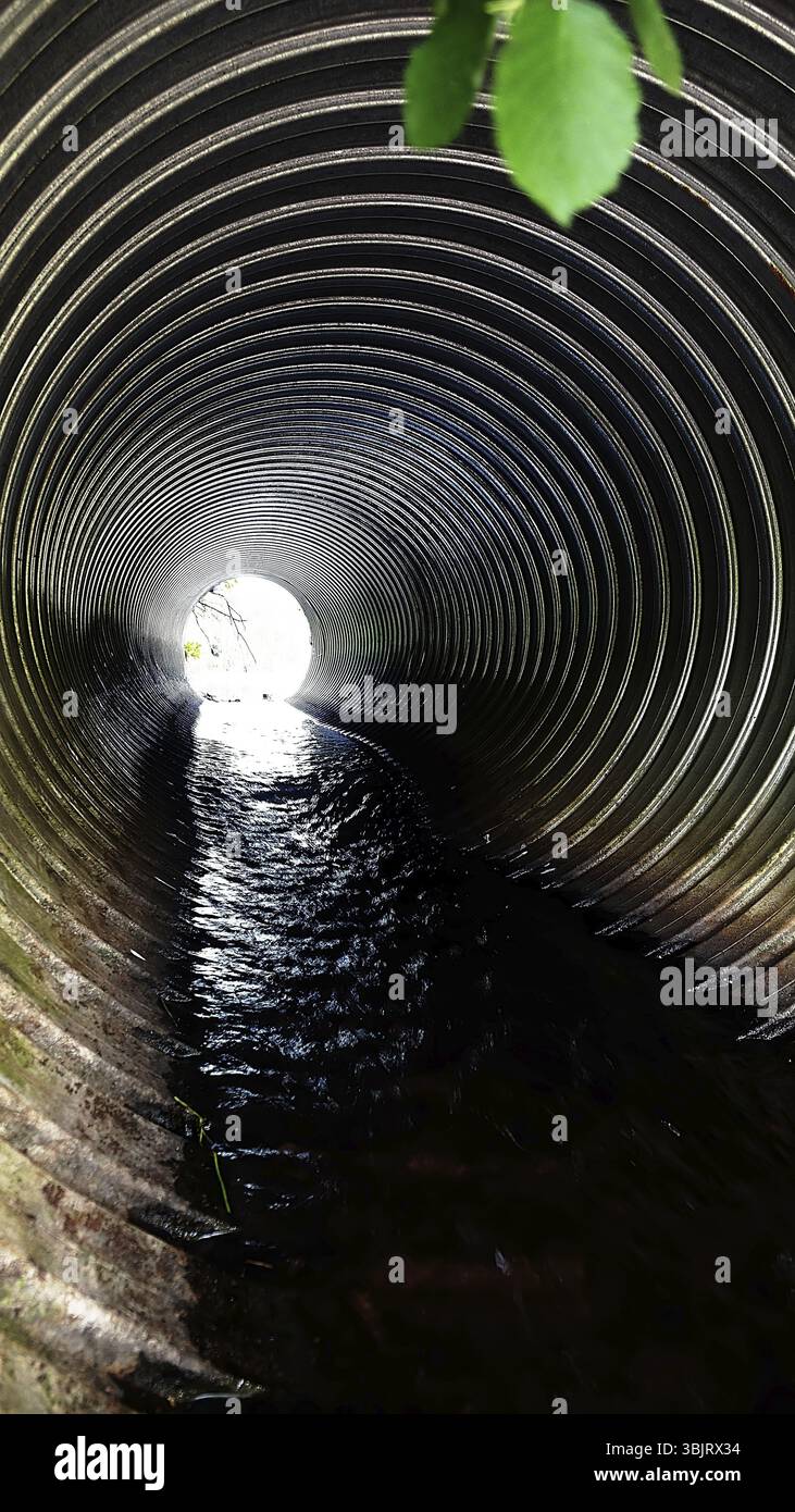 Big culvert under highway hi-res stock photography and images - Alamy