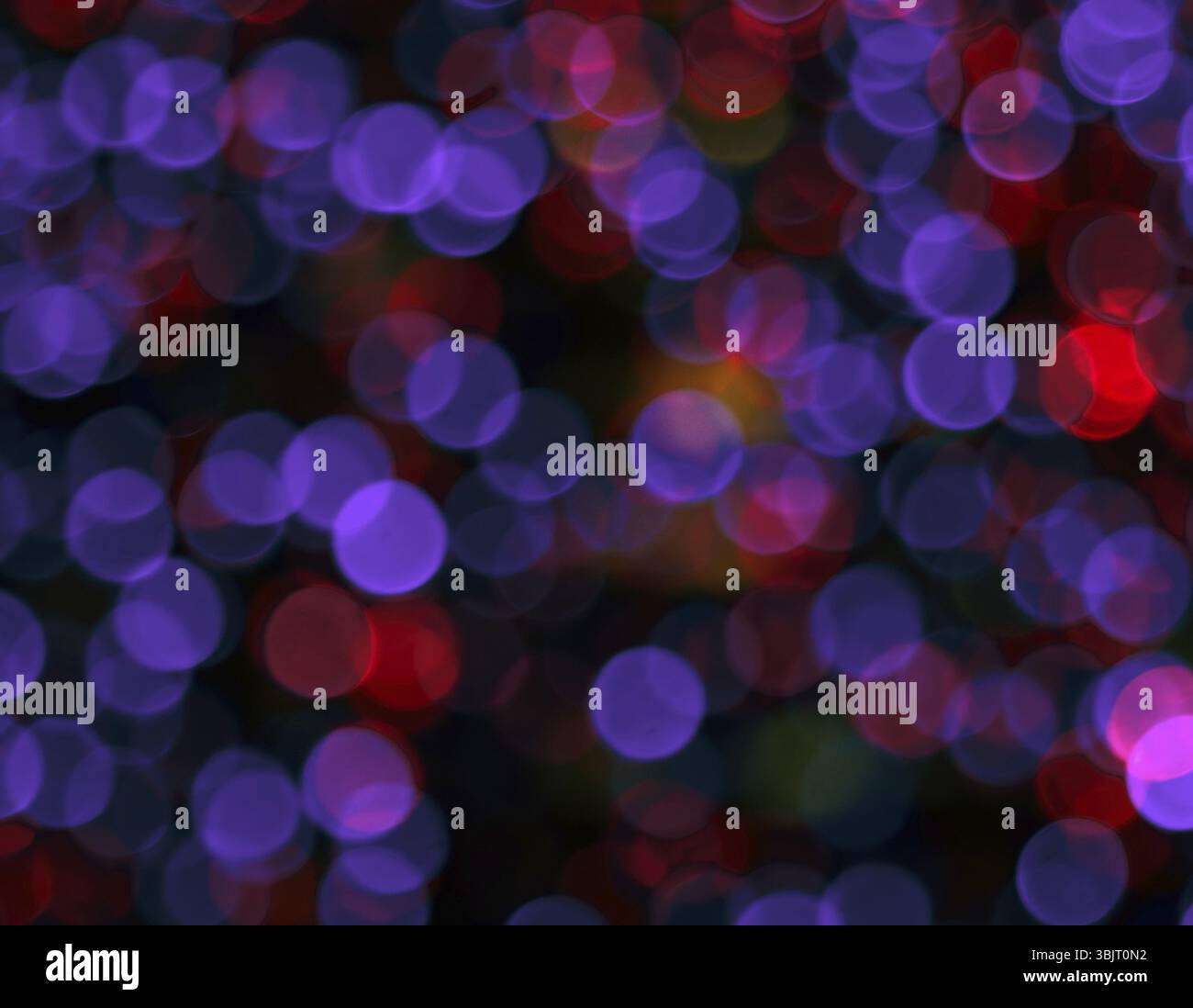 Color glare in form of circles. Glare from defocusing lights, roud speck, round spot ...