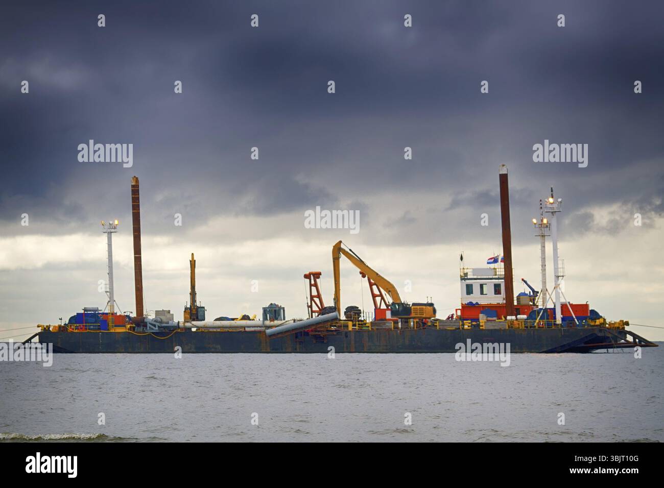 Construction of offshore section of gas pipeline on bottom of Baltic ...