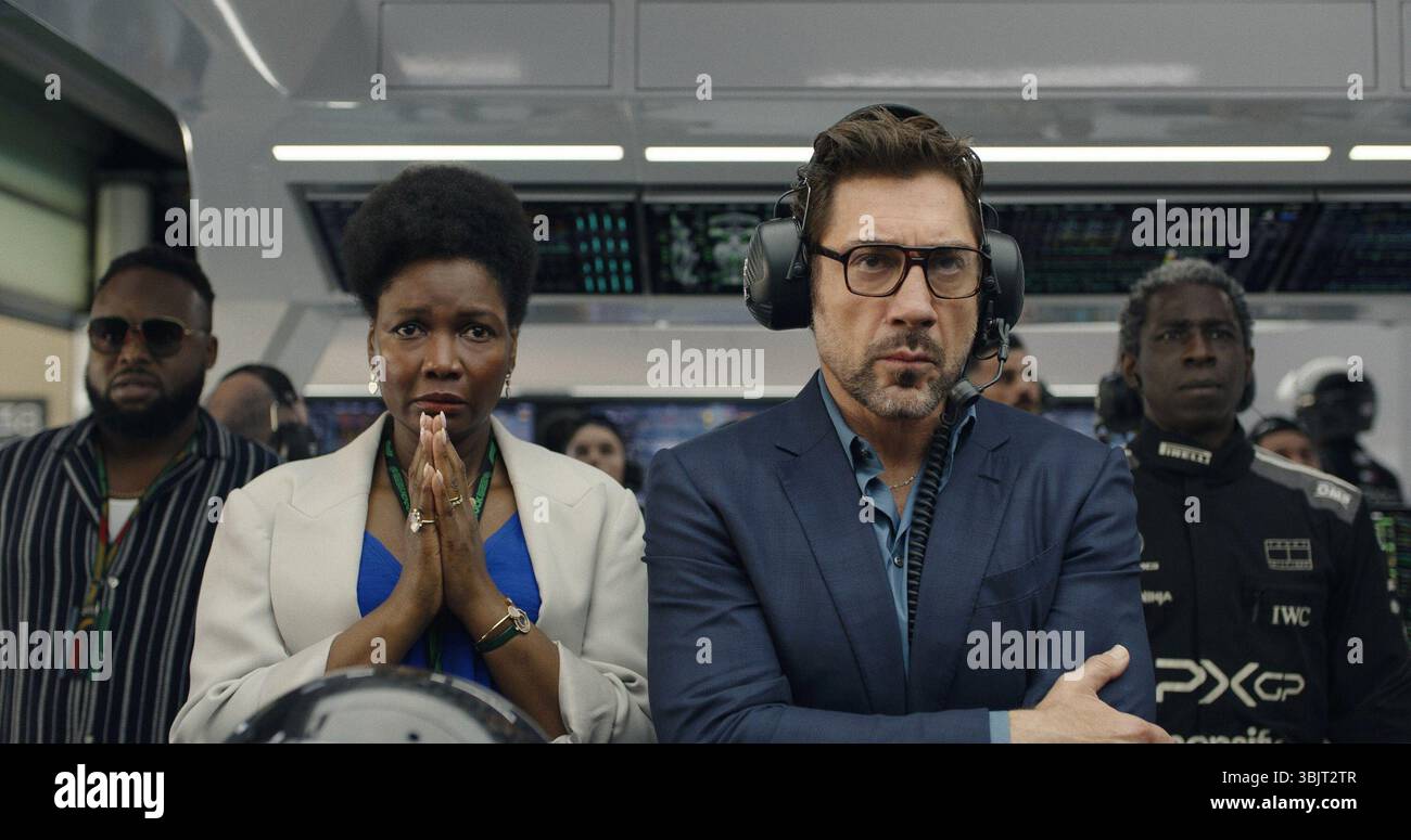 F1: THE MOVIE, (aka F1), from left: Samson Kayo, Javier Bardem, 2025 ...