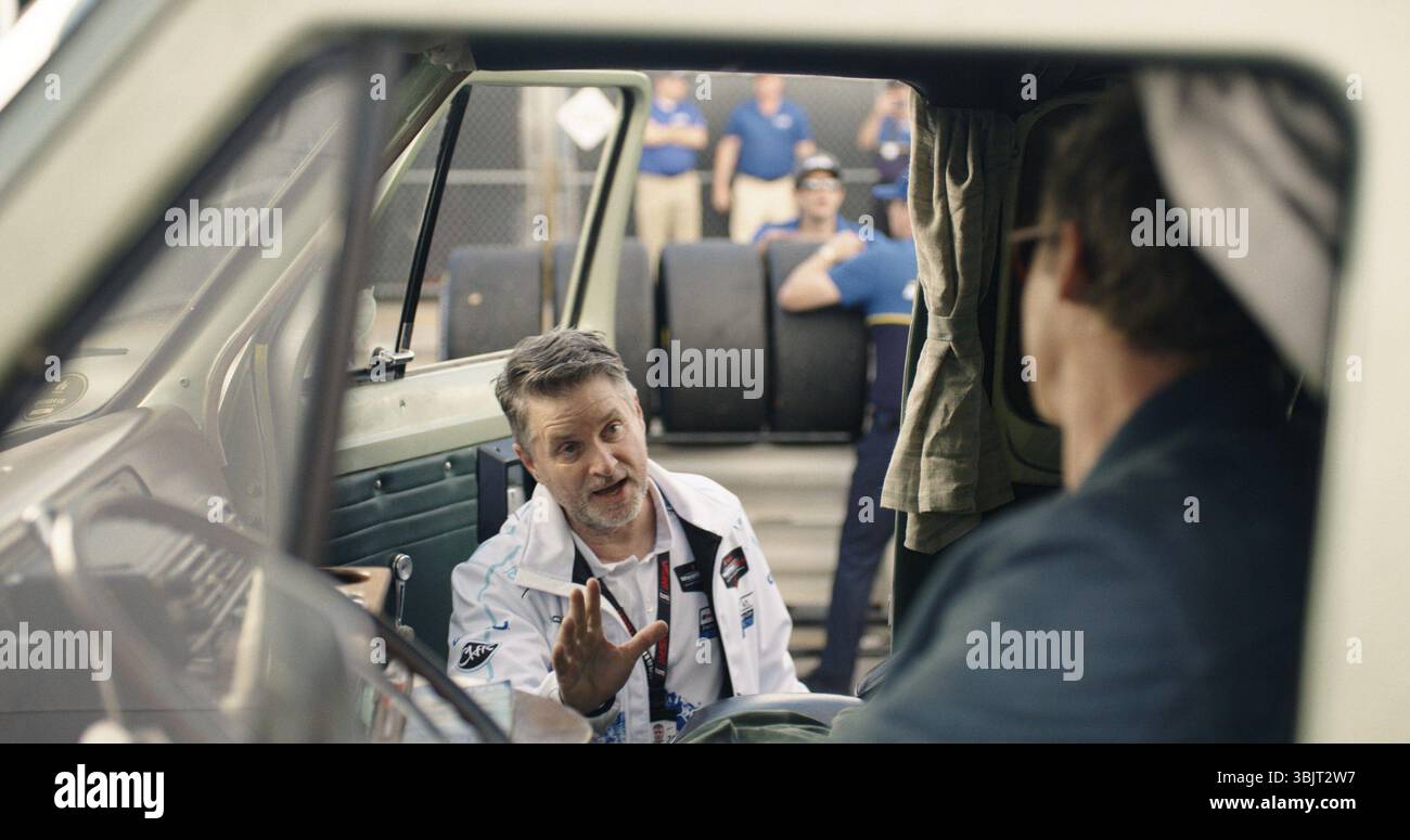 F1: THE MOVIE, (aka F1), from left: Shea Whigham, Brad Pitt, 2025 ...