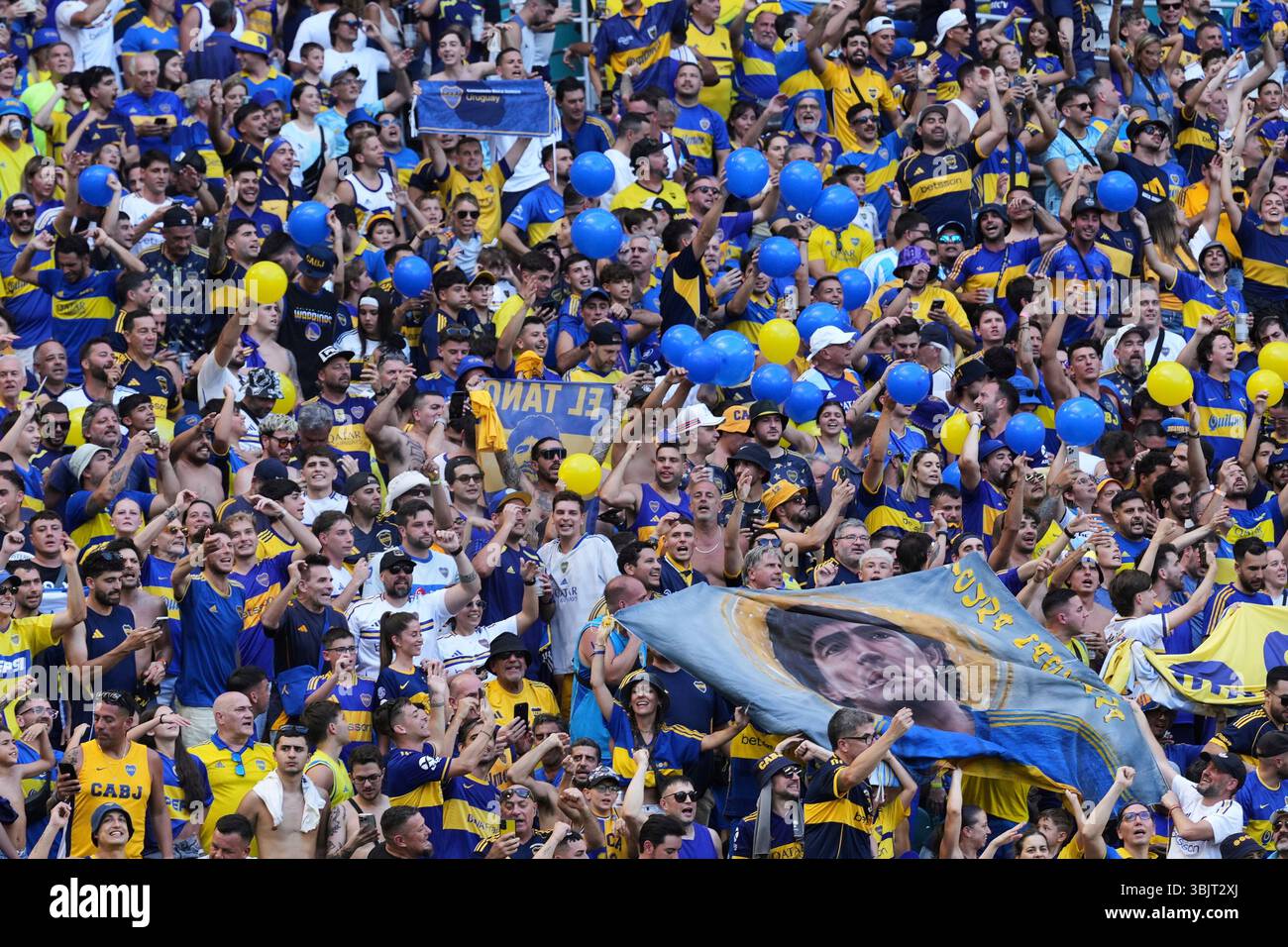 Boca Juniors fans cheer prior to the Club World Cup group C soccer ...