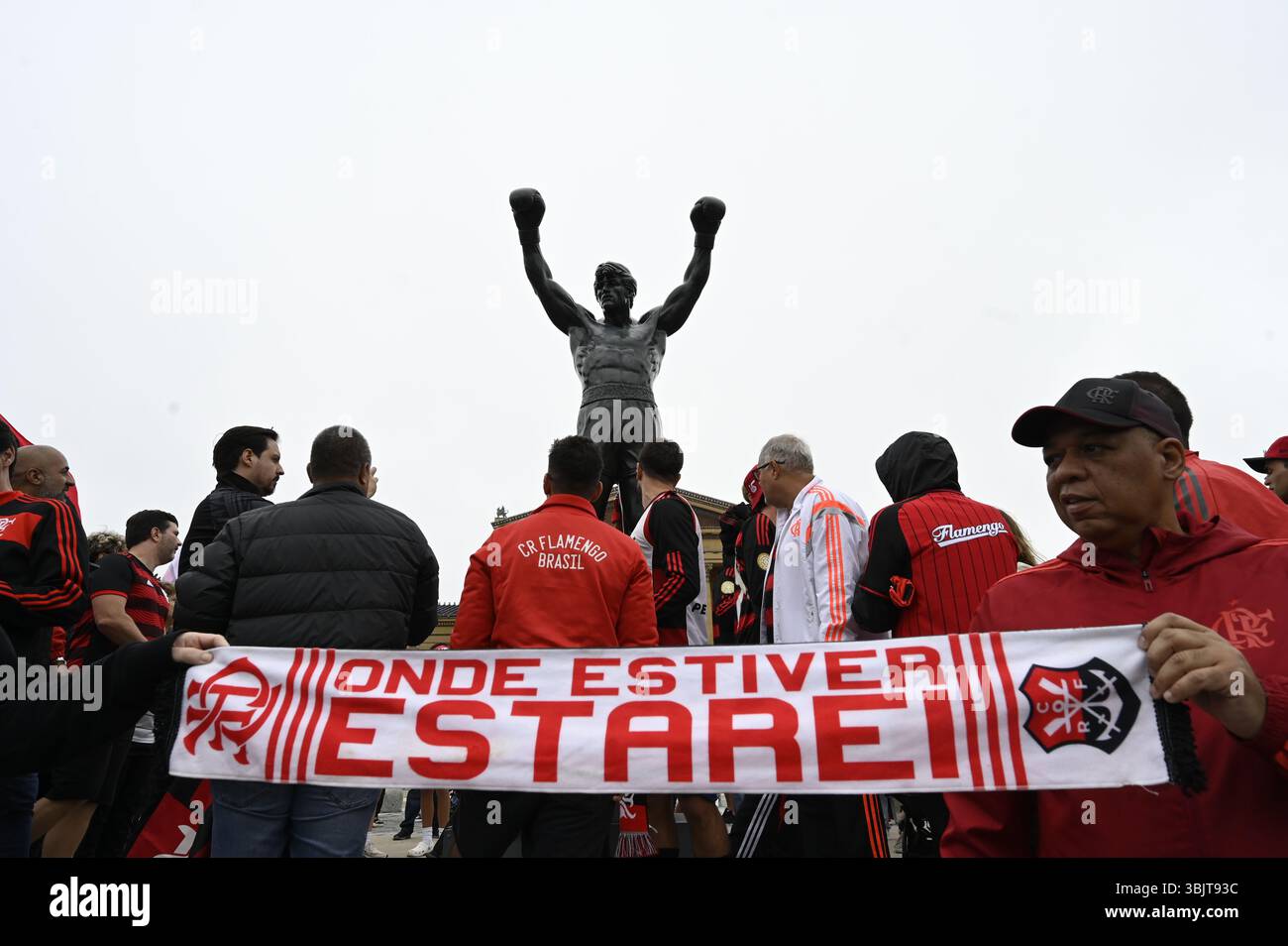 Philadelphia -USA, June 16, 2025 FIFA Club World Cup, Flamengo fans ...