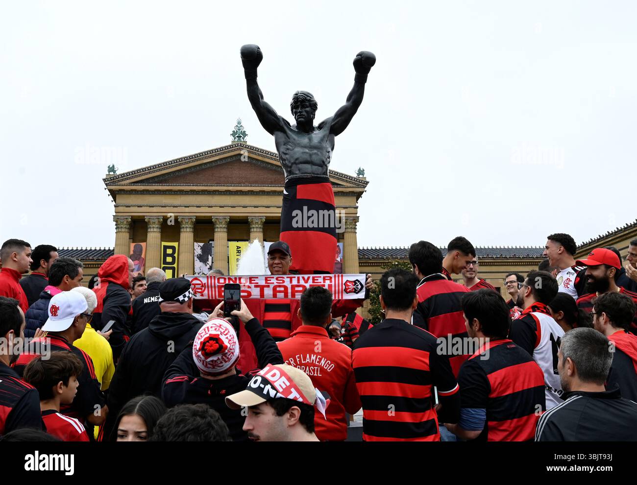 Philadelphia -USA, June 16, 2025 FIFA Club World Cup, Flamengo fans ...