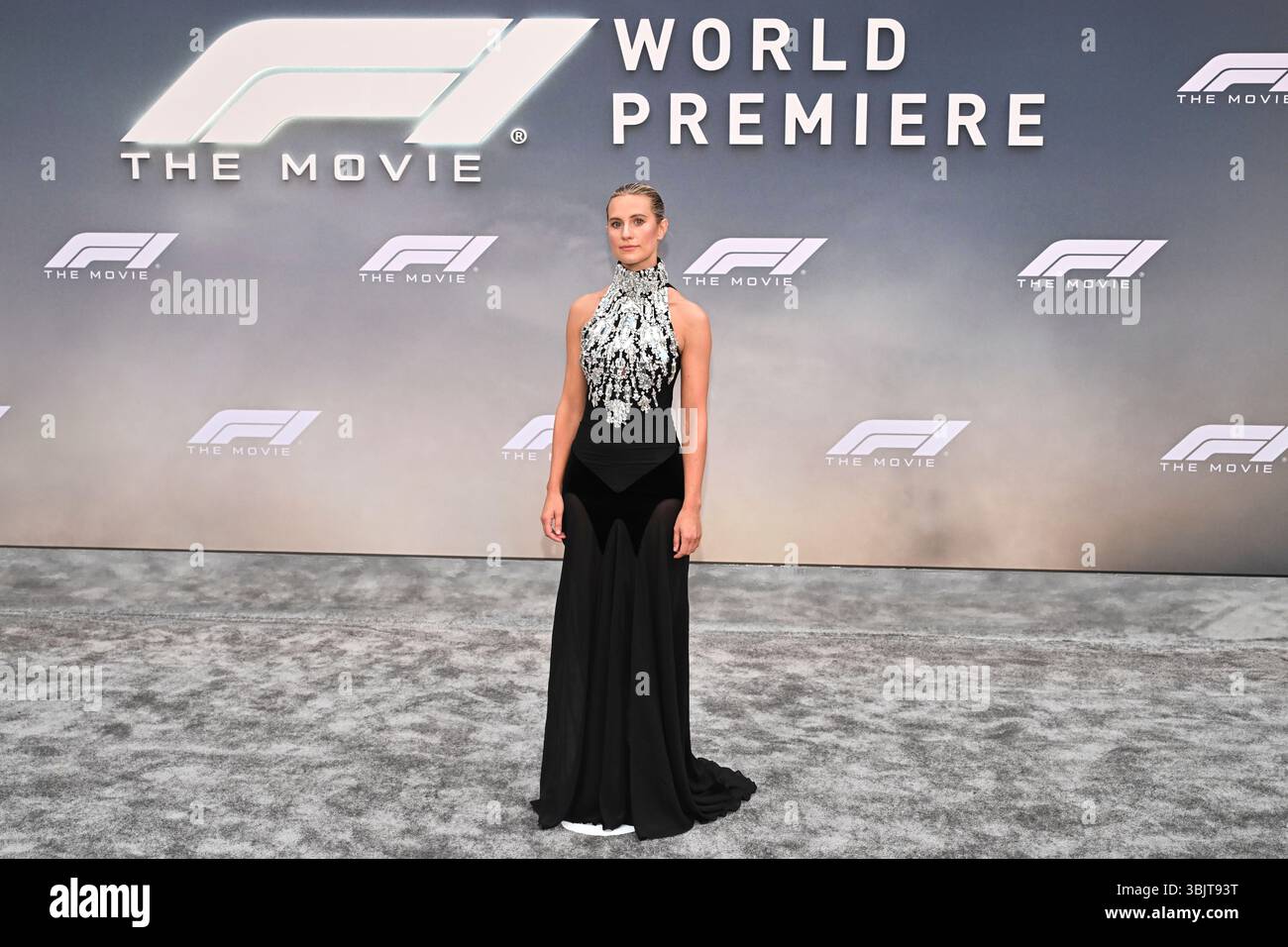 Callie Cooke attends the world premiere of "F1 The Movie" on Monday ...