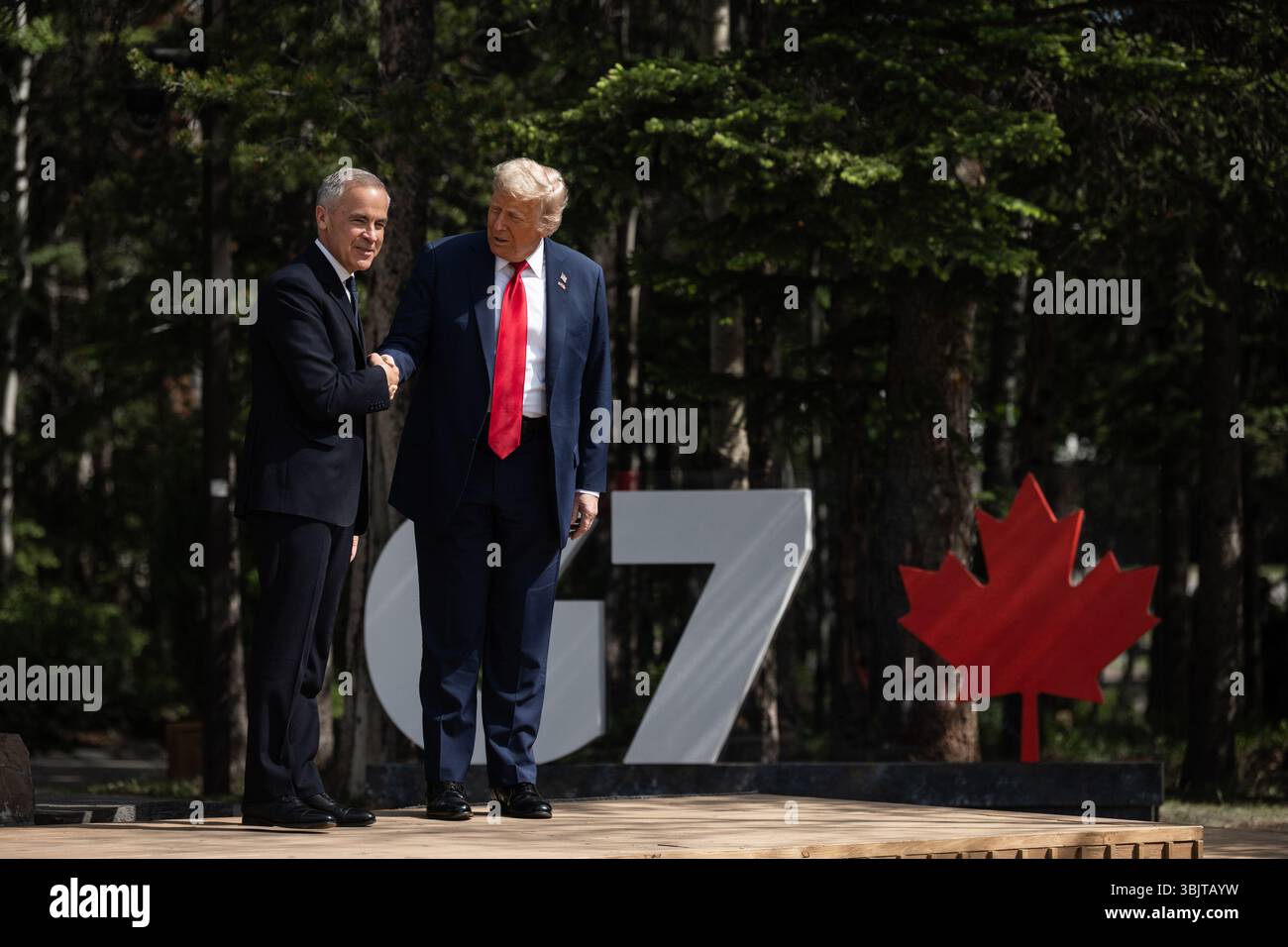 Kananaskis, Canada. 16th June, 2025. Canadian Prime Minister Mark ...