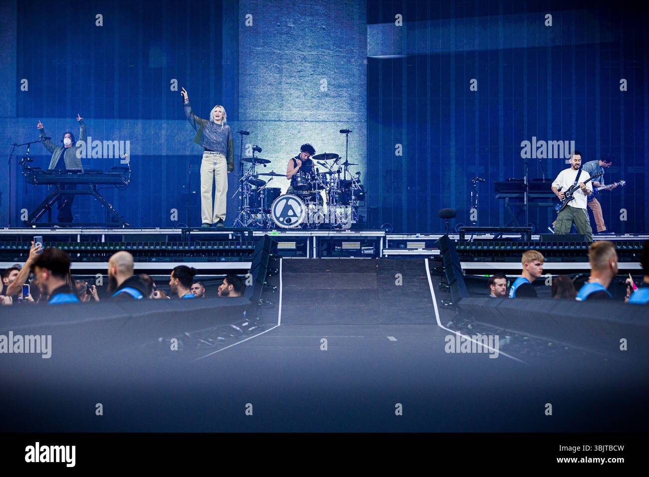 Hanover, Germany. 16th June, 2025. The band Linkin Park performs on ...