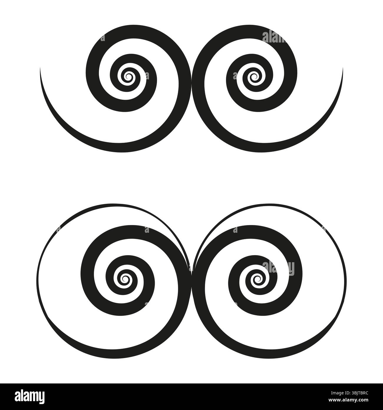 Abstract composition circular mirrored Stock Vector Images - Alamy