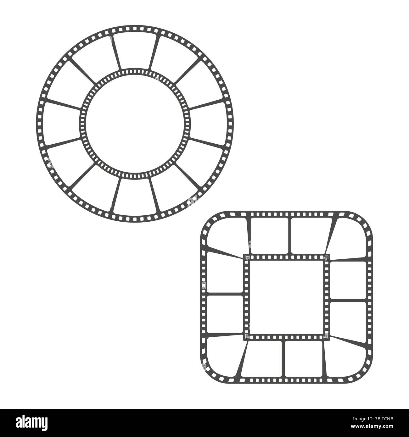 Cog ring shape. Square gear component. Mechanical vector icon. Clean ...