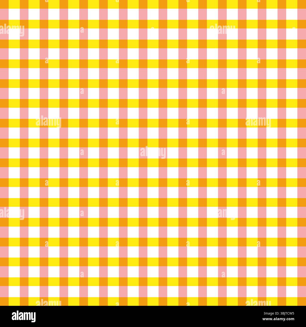 Yellow check pattern. Square textile design. Diagonal stripe grid ...