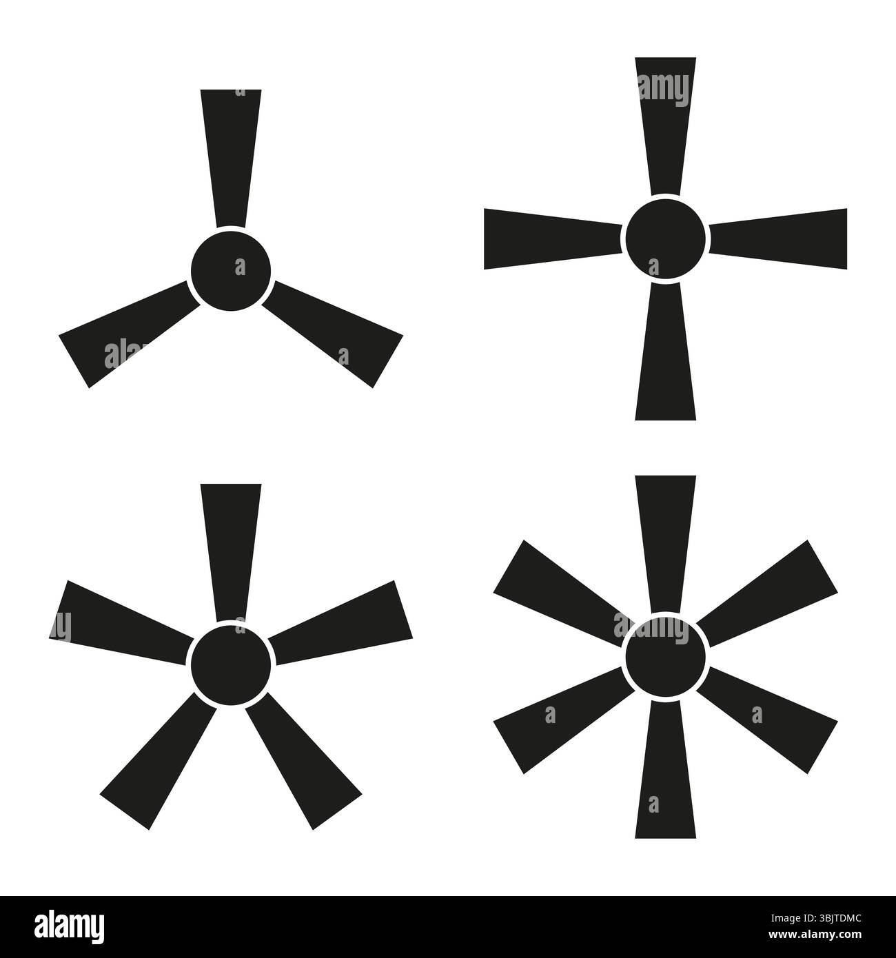 Minimal flower icon. Petal geometric figure. Vector symmetrical shape ...