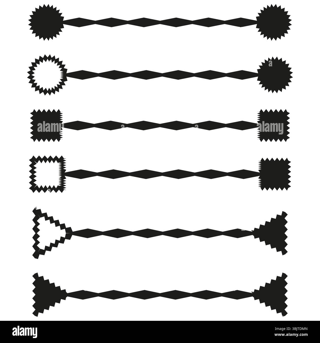 Dotted arrows icon. Step pointer signs. Process direction links. Vector ...