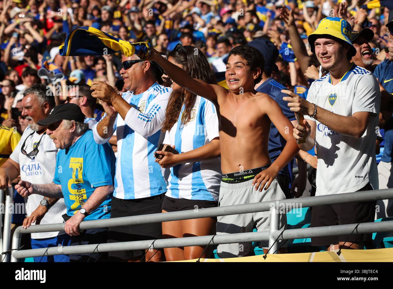MIAMI, USA - 16th June 2025: CA Boca Juniors fans during the FIFA Club ...