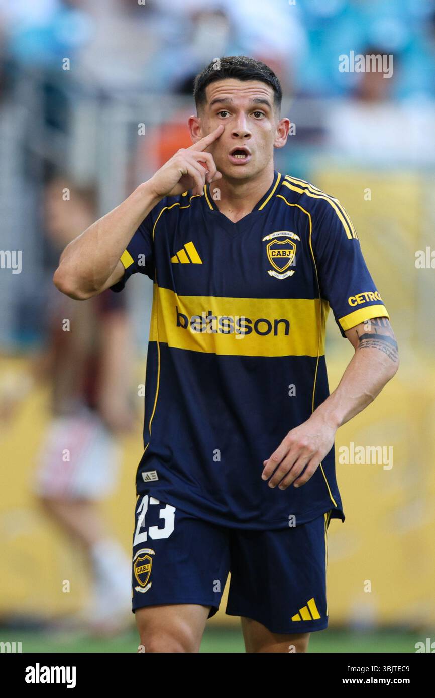 MIAMI, USA - 16th June 2025: Lautaro Blanco of CA Boca Juniors during ...