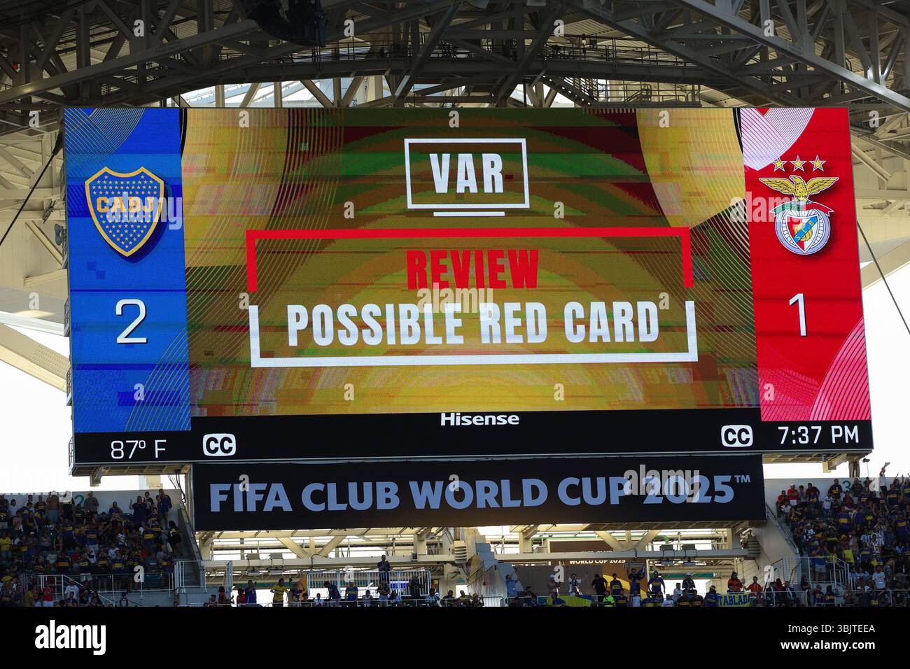 MIAMI, USA - 16th June 2025: VAR review for possible red card (later ...