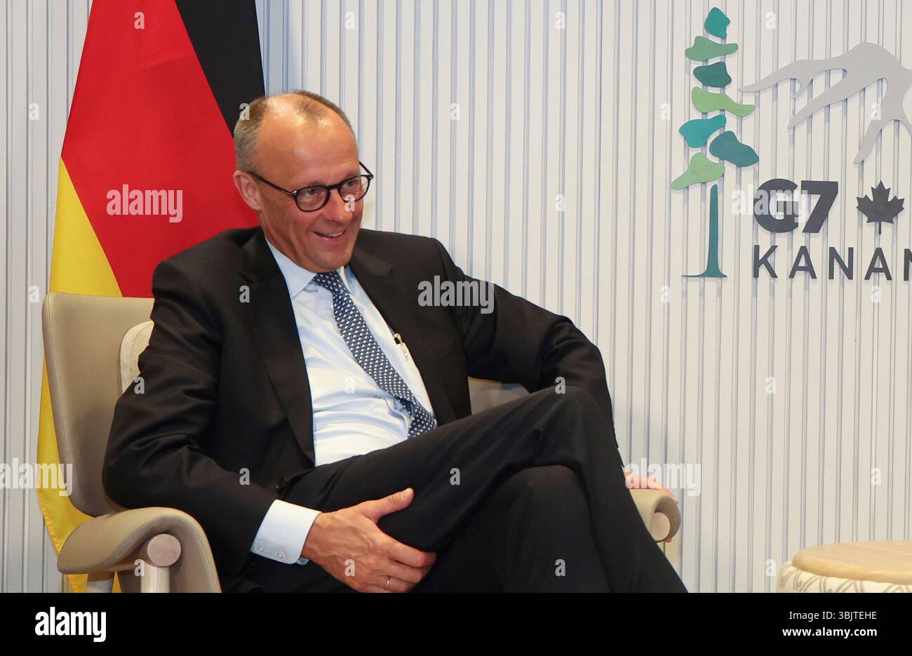 German Chancellor Friedrich Merz holds a bilateral meeting with Japanese Prime Minister Shigeru ...