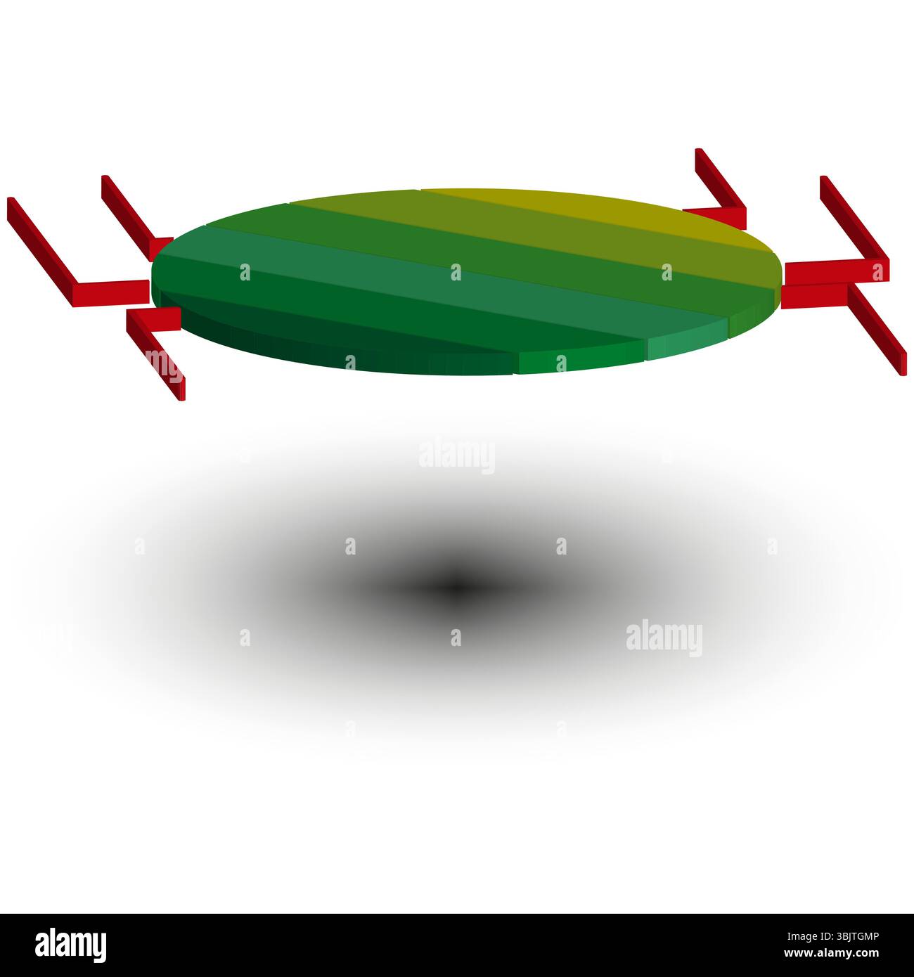 Abstract red white rotating object hi-res stock photography and images ...