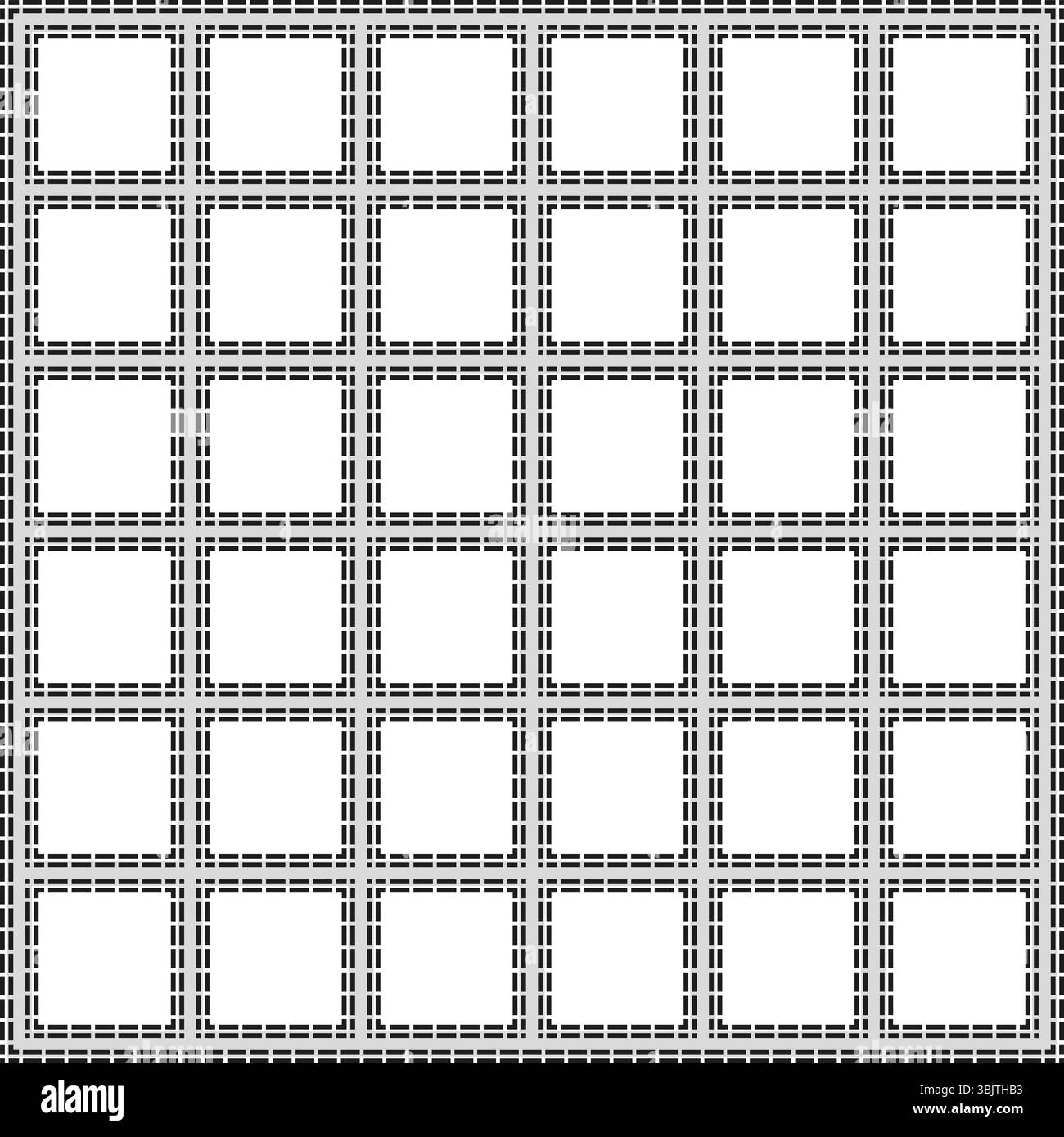 Dotted square grid. Geometric layout pattern. Abstract digital mesh ...