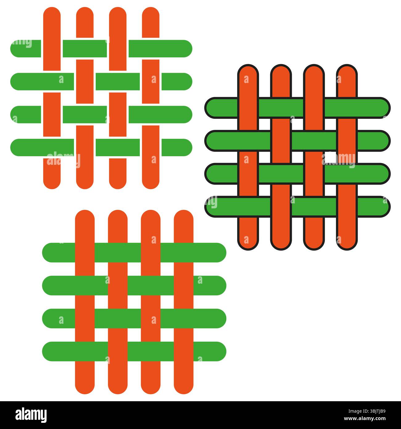 Overlapping interlace Cut Out Stock Images & Pictures - Alamy