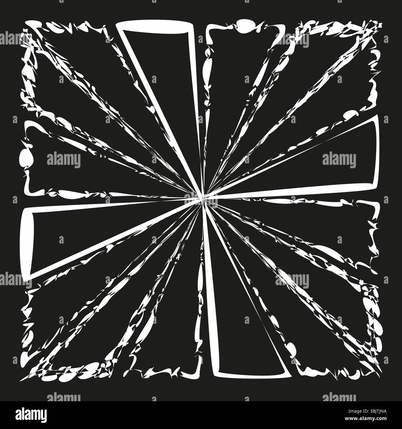 Broken glass texture. Shattered crystal pattern. Vector crack design ...