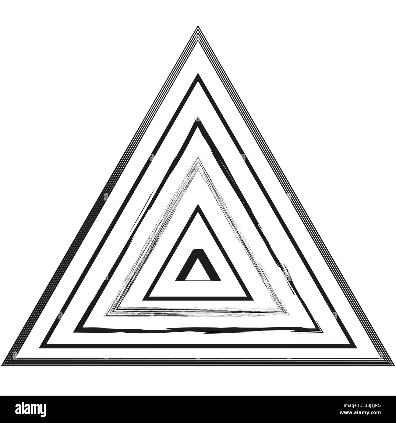 Geometric pyramid depth illusion hi-res stock photography and images ...