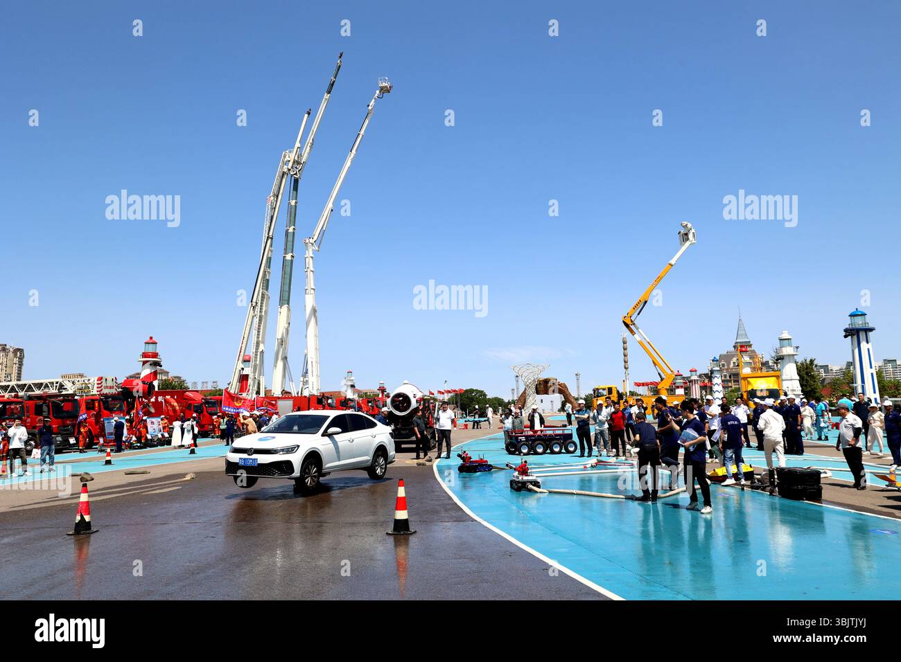 QINGDAO, CHINA - JUNE 16, 2025 - Emergency rescue equipments displayed ...