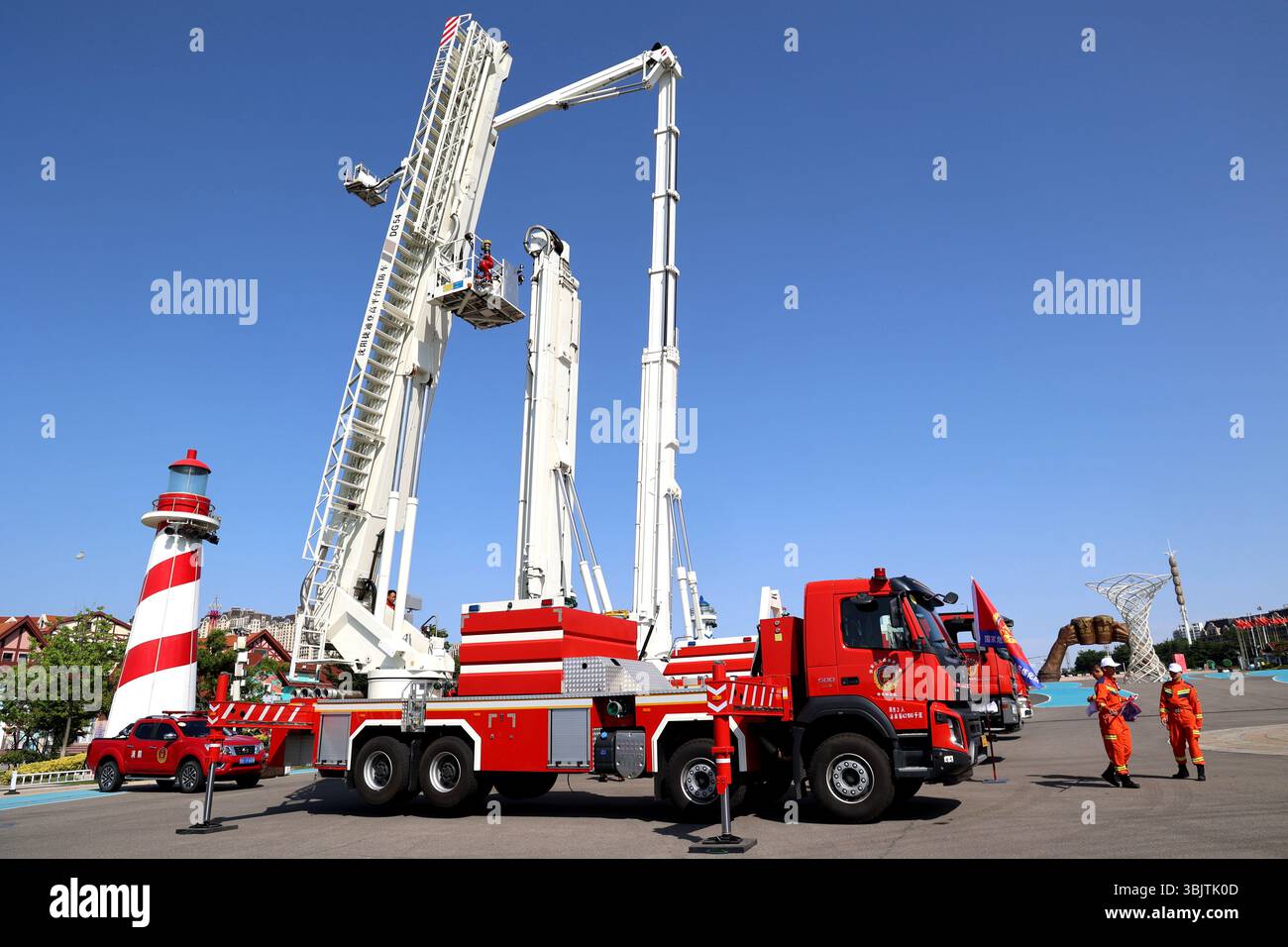 QINGDAO, CHINA - JUNE 16, 2025 - A emergency rescue equipment displayed ...