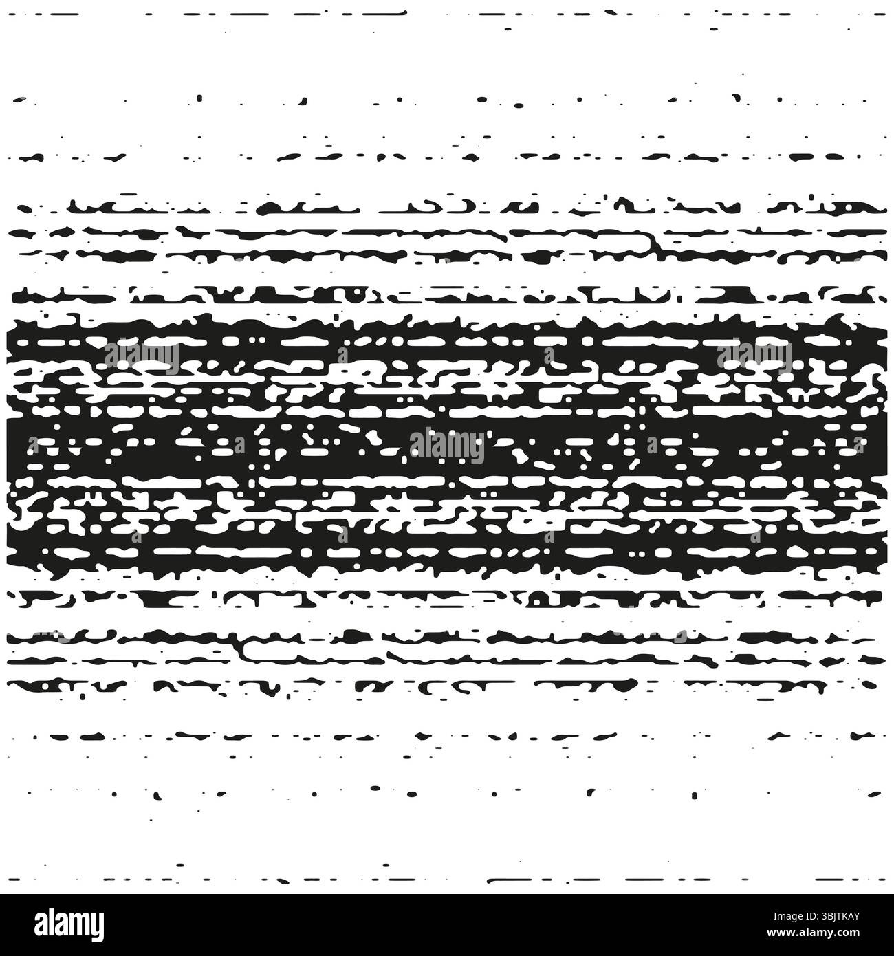 Horizontal glitch texture. Line distortion vector. Black static effect ...