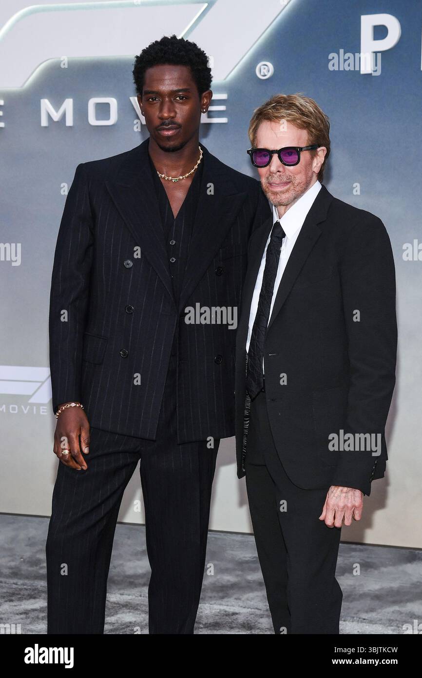 New York, USA. 16th June, 2025. Damson Idris and Jerry Bruckheimer ...