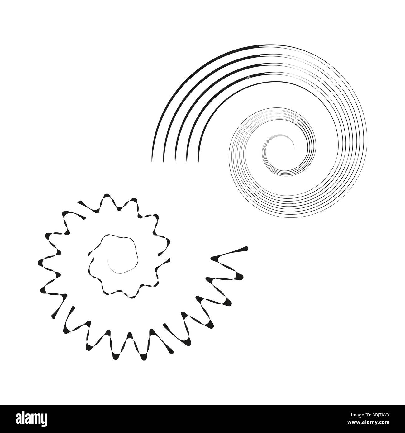 Gearlike shape symbol. Vector sharp edges. Circular mechanical figure ...