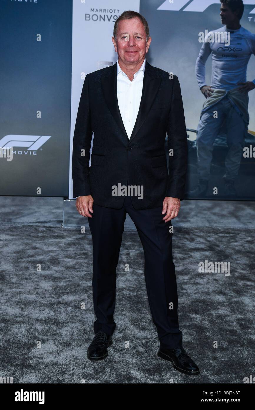 New York, USA. 16th June, 2025. Martin Brundle walking on the red ...