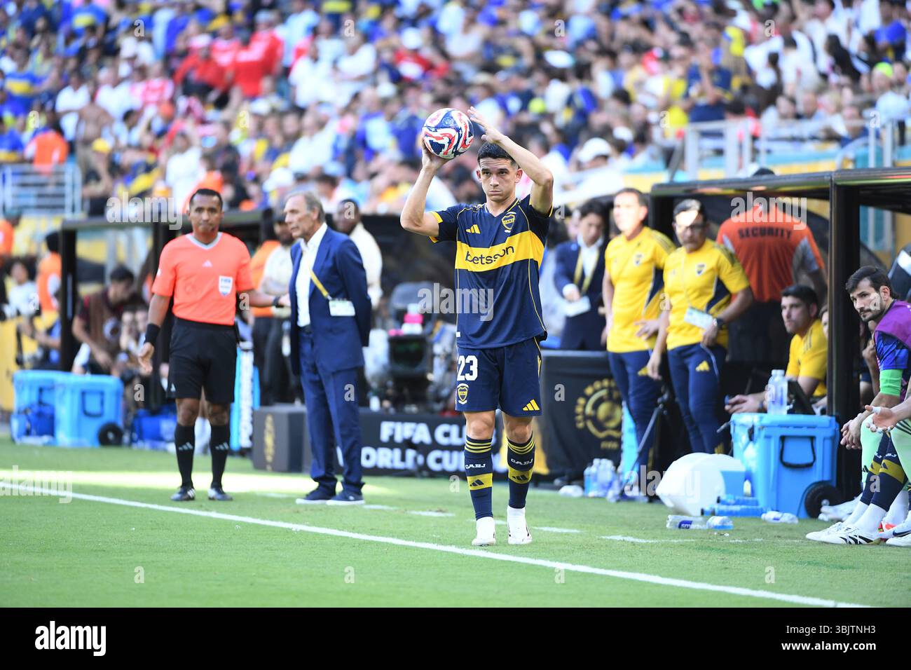 Miami, USA. 16th June, 2025. CA Boca Juniors Defender Lautaro Blanco ...