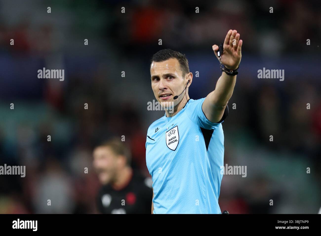 Zilina, Slovakia. 11th June, 2025. Referee Alessandro Dudic of ...